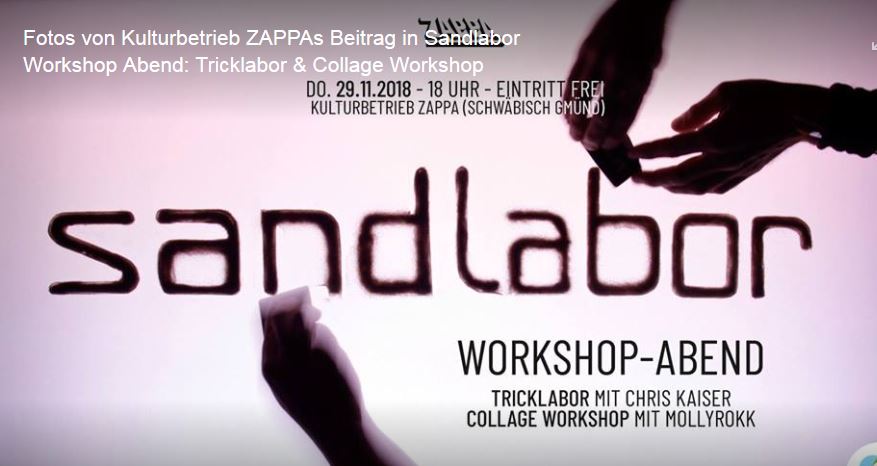 Collage-Sand-Trickfilm & Sound-Workshop – Mollyrokk
